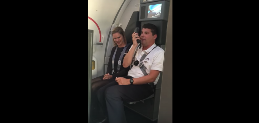 WATCH: Flight attendant mimics 'Looney Tunes' gang during landing ...