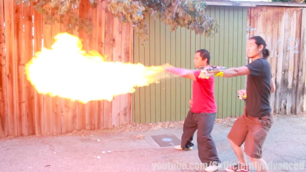 WATCH: Flamethrower gauntlets built by YouTuber, inspired by ...