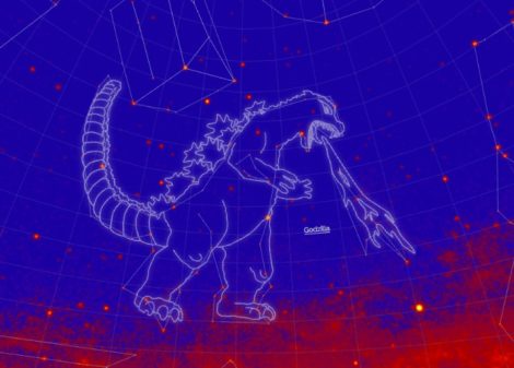 Godzilla claims the stars with new constellation | Inquirer Technology