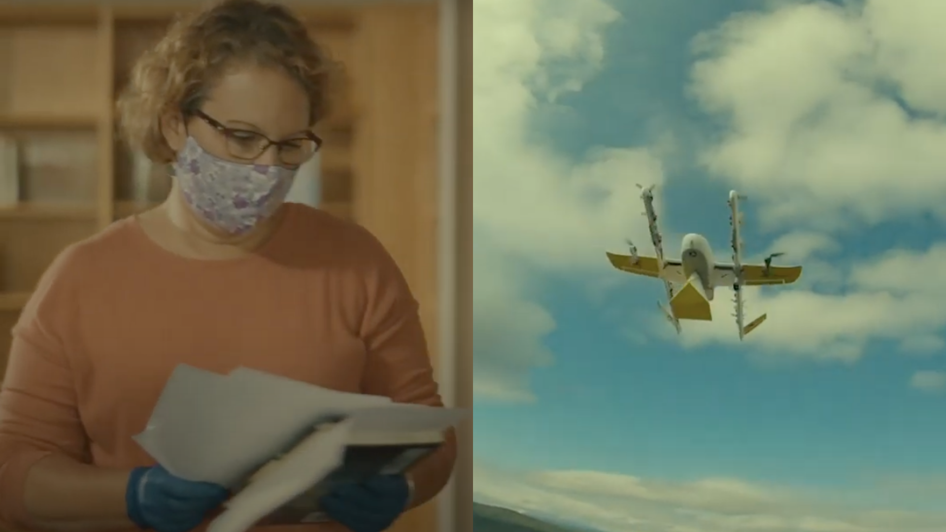 Librarian uses drones to deliver books to students amid COVID-19 ...