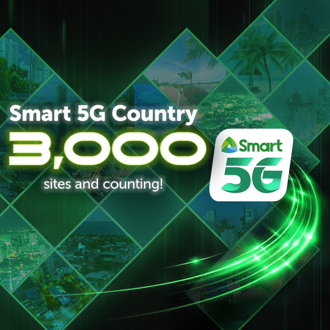 Smart's 5G network surpasses 3,000 sites nationwide | Inquirer Technology