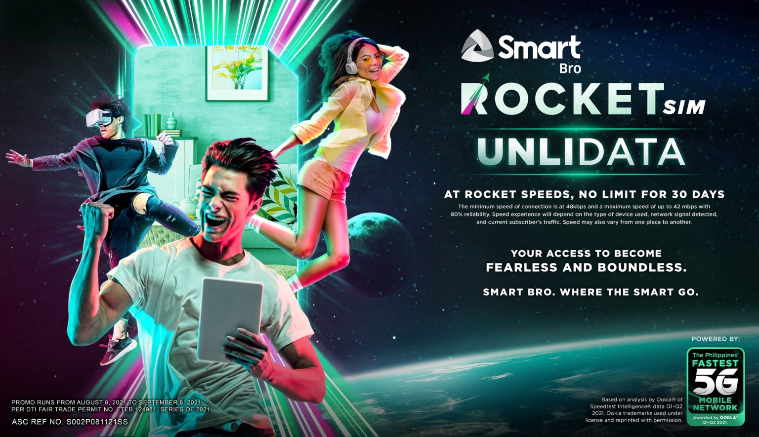 Get 30 days of Unli Data with the new Smart Bro Rocket SIM