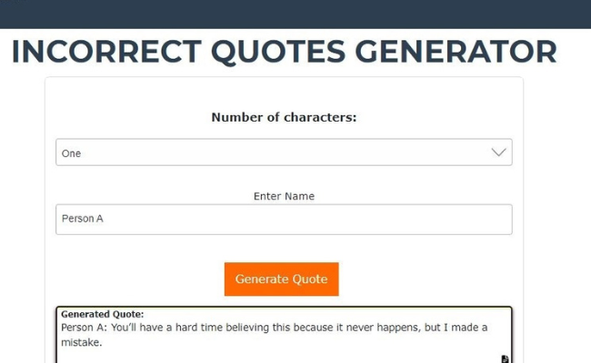 The 3 Best Incorrect Quote Generator Websites | Inquirer Technology