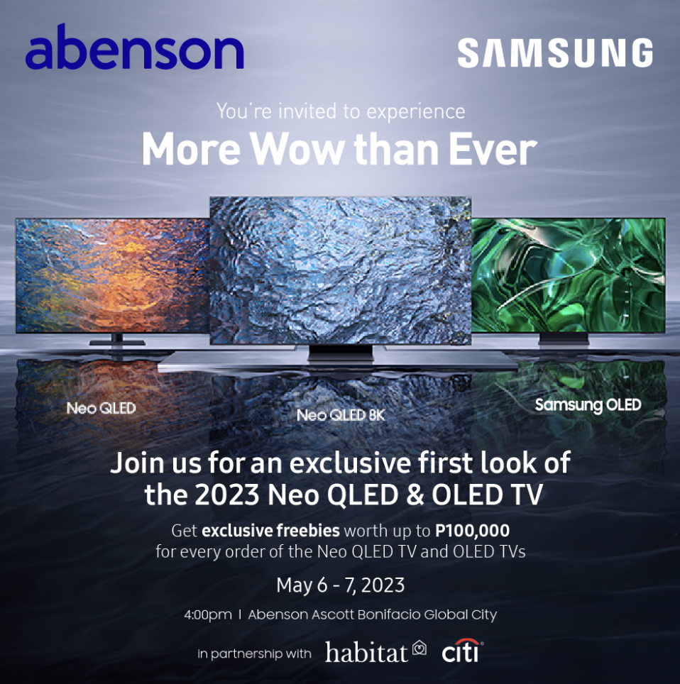 First dibs on the 2023 Samsung Neo QLED and OLED TV with Abenson at ...