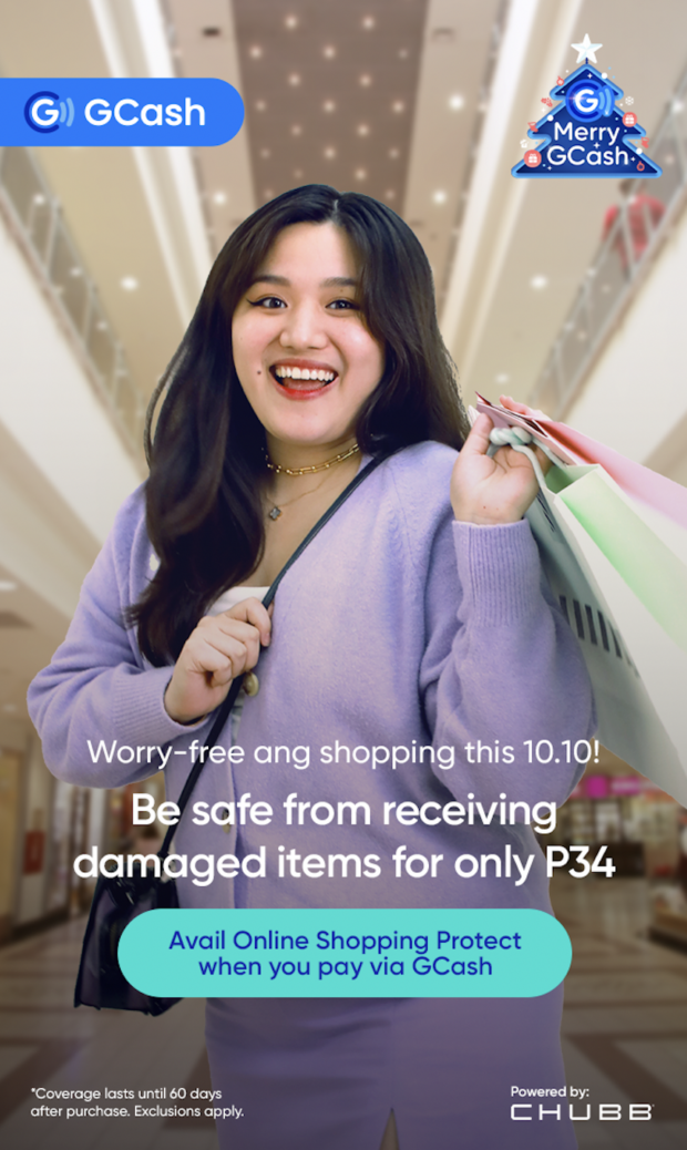 GCash offers online shopping protection via GInsure for only PHP 34