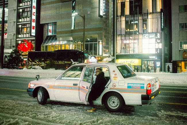 Robot driver Musashi performs test drives in Tokyo