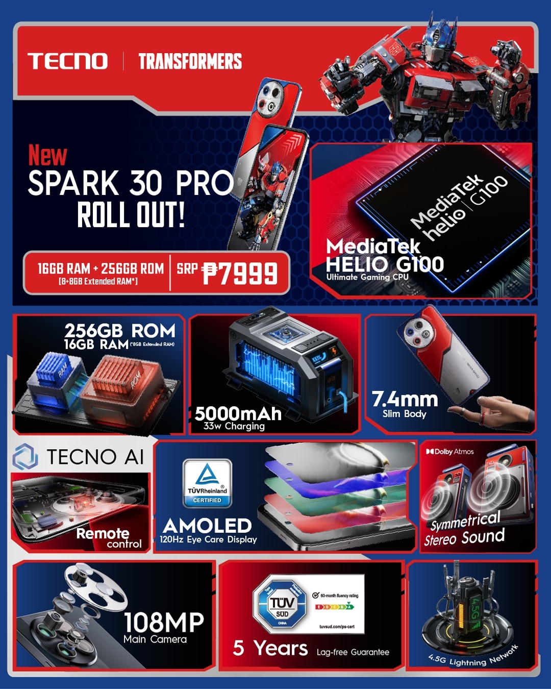 TECNO SPARK 30 Series launches its TRANSFORMERS Edition for as low as ...