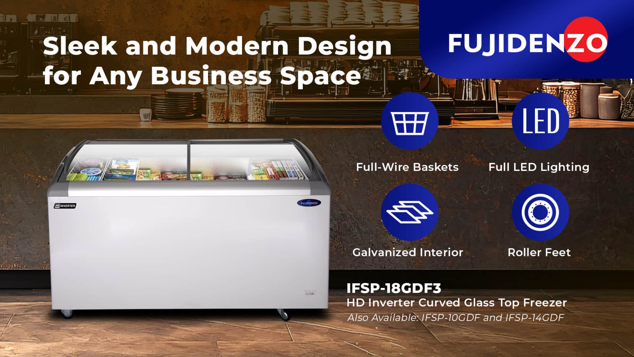 World’s first Fujidenzo HD Inverter Curved Glass Top Freezer is your ...