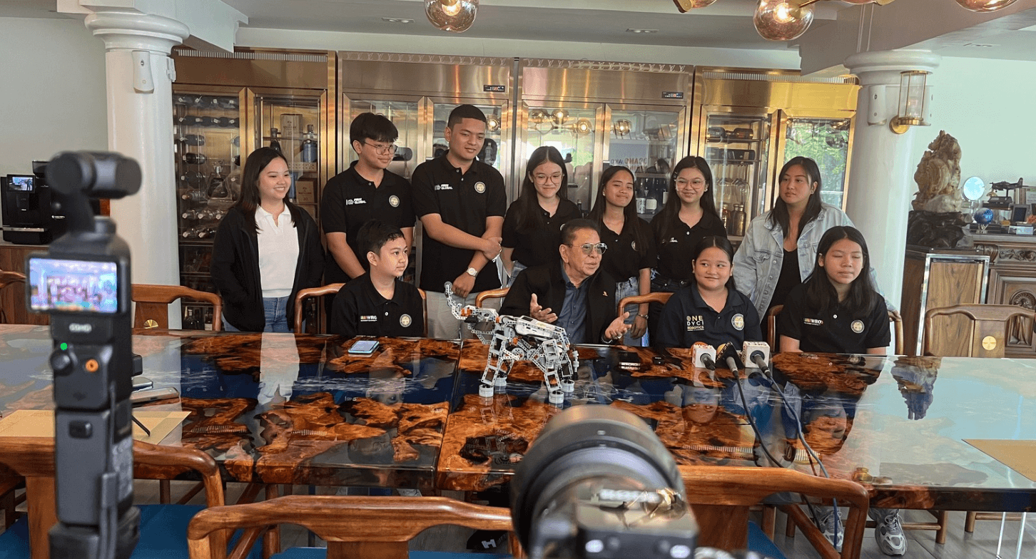 Chavit backs young Filipino robotics team in European tilt