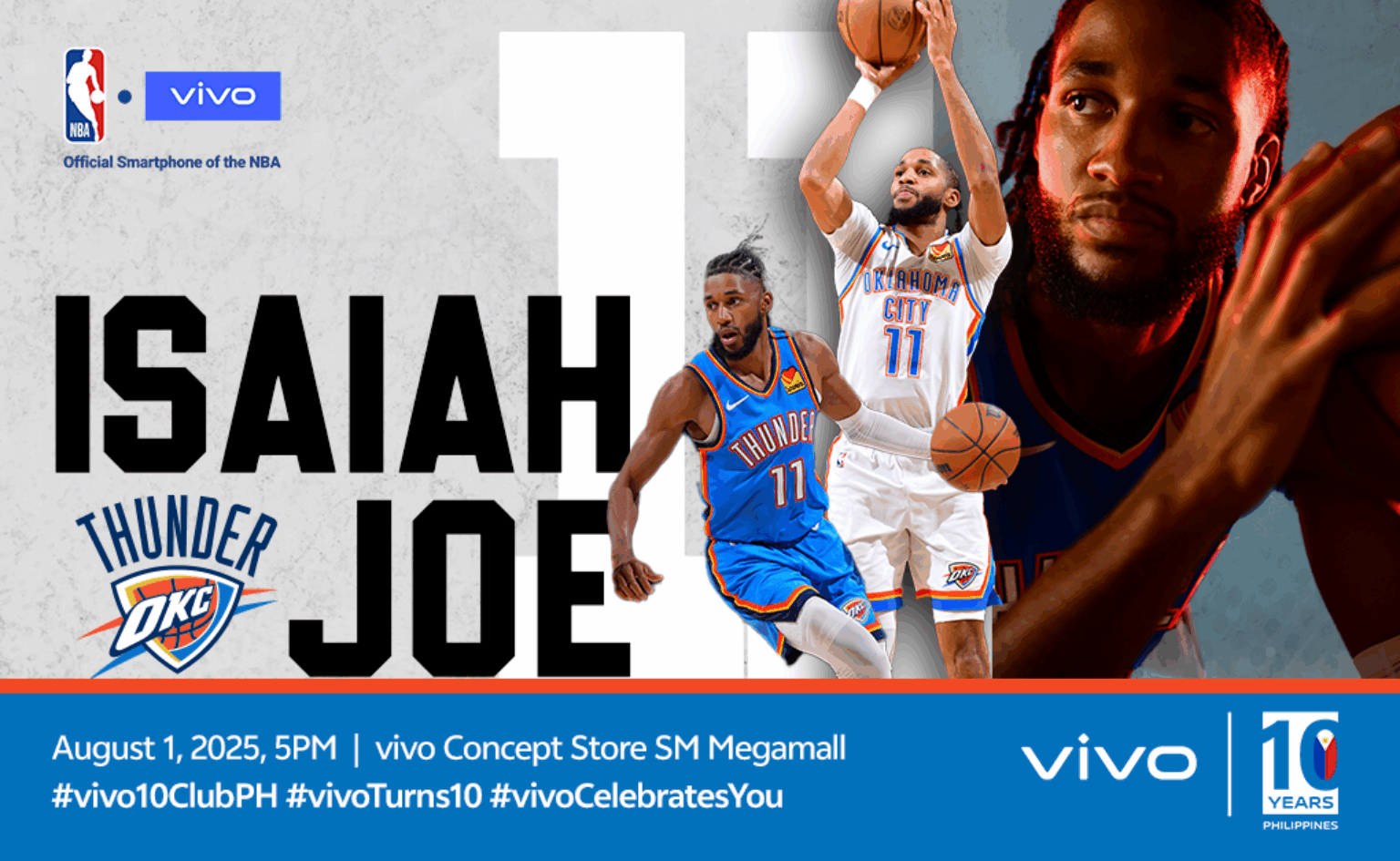 NBA champ Isaiah Joe lands in Philippines for vivo’s 10th Anniversary