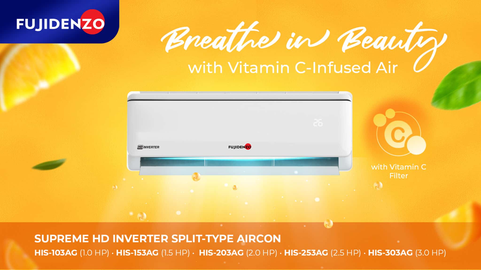 Breathe Better, Glow Brighter with Fujidenzo Aircon’s Vitamin C Filter