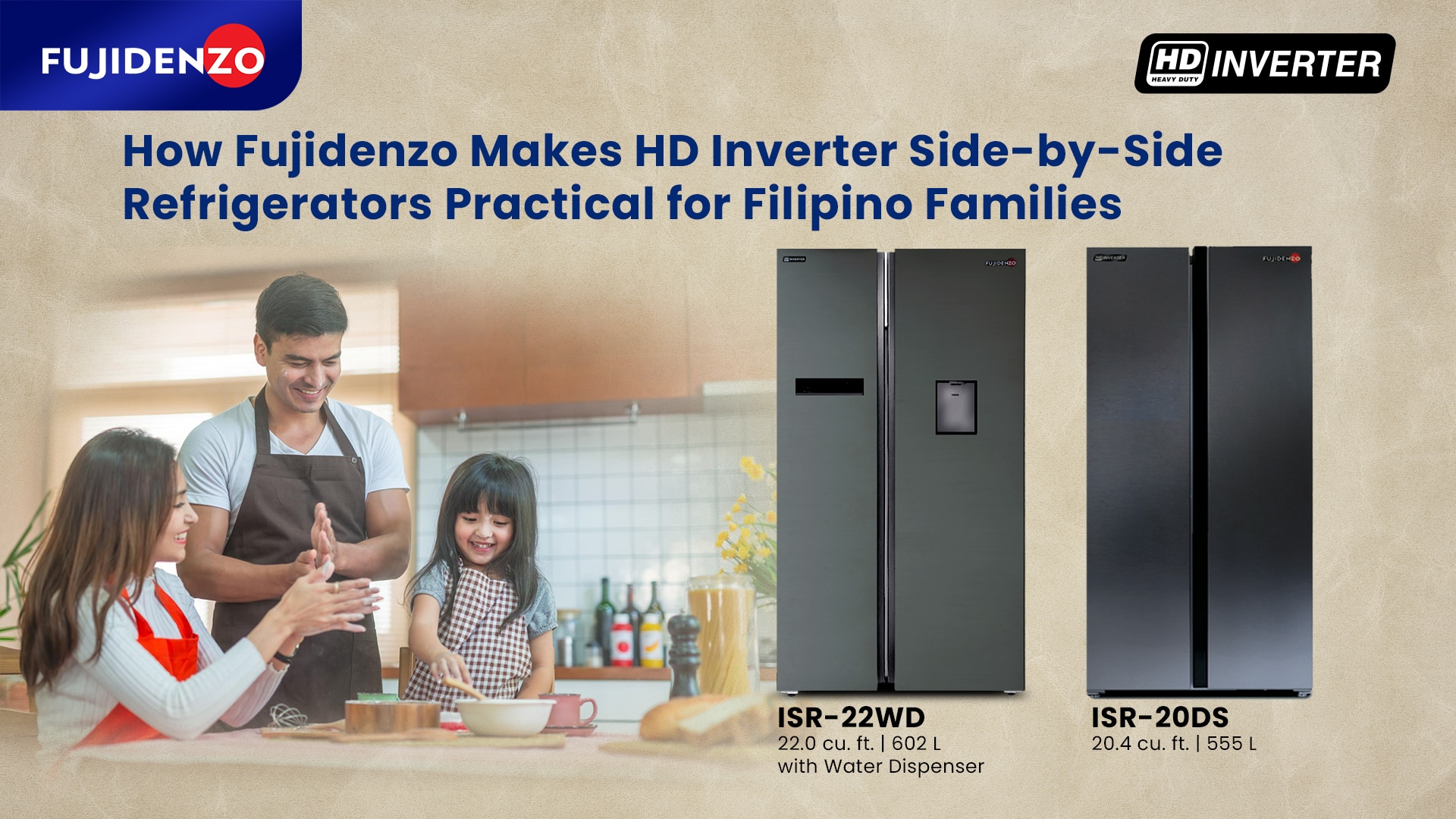 How Fujidenzo makes HD Inverter Side-by-Side Refrigerators practical ...