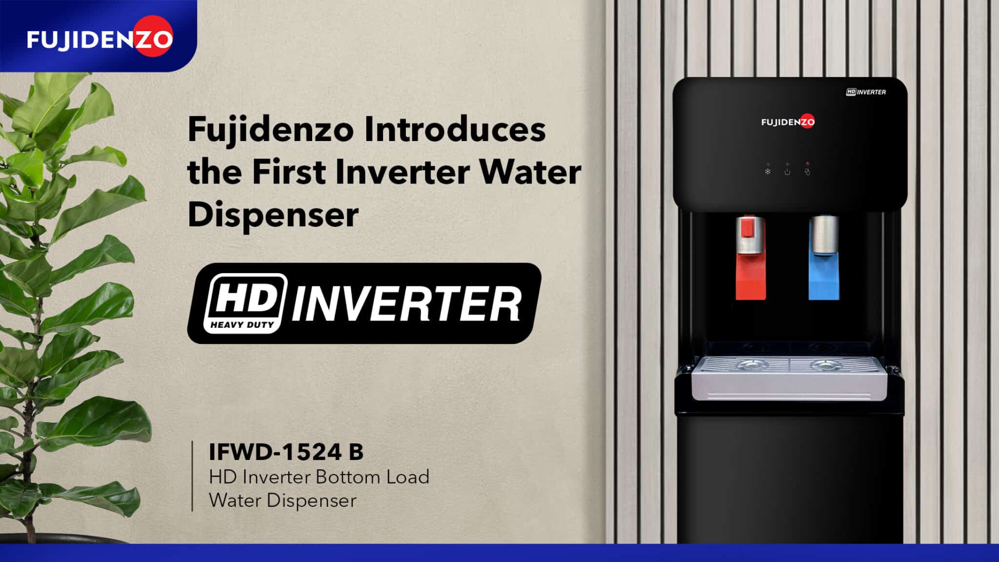 Fujidenzo introduces the first Inverter Water Dispenser