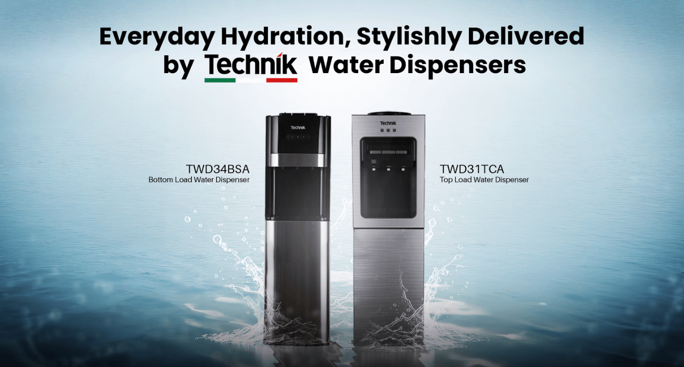 Everyday hydration, stylishly delivered by Technik Water Dispensers