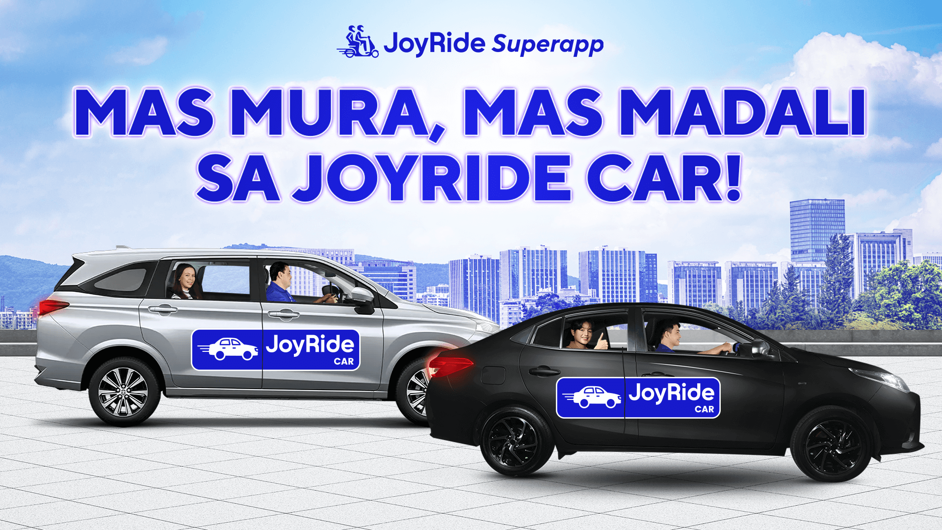 Mas mura, mas madali na ang booking sa JoyRide Car